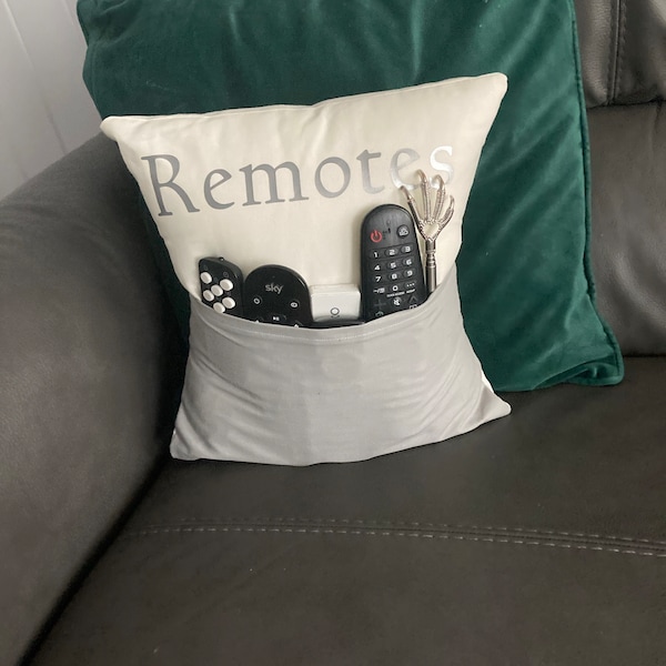 Remote Control Storage Cushion~remote Control Pillow~storage Cushion ...