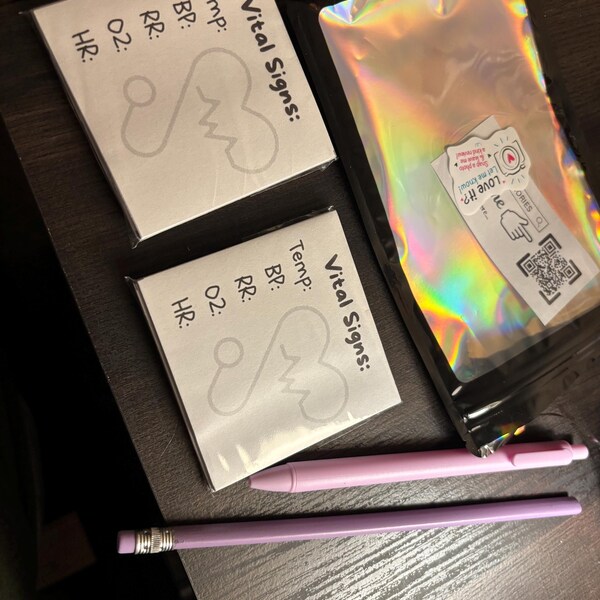 Vital Signs W/ (input and Output) Memo Pads Notepad 50 Sheets 3x3 in ...