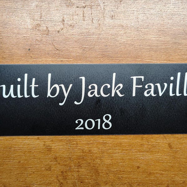 Tree Plaque Marker Metal Garden Sign 5x3" With 12" Stake, Metal Name ...