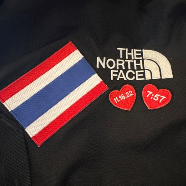 THAILAND FLAG PATCH Iron-on Embroidered Applique Top Quality Thai ...