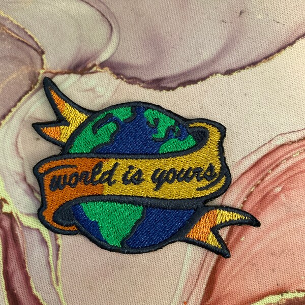 Travel Wanderlust Embroidered Patch, Iron on World Travel Patch - Etsy