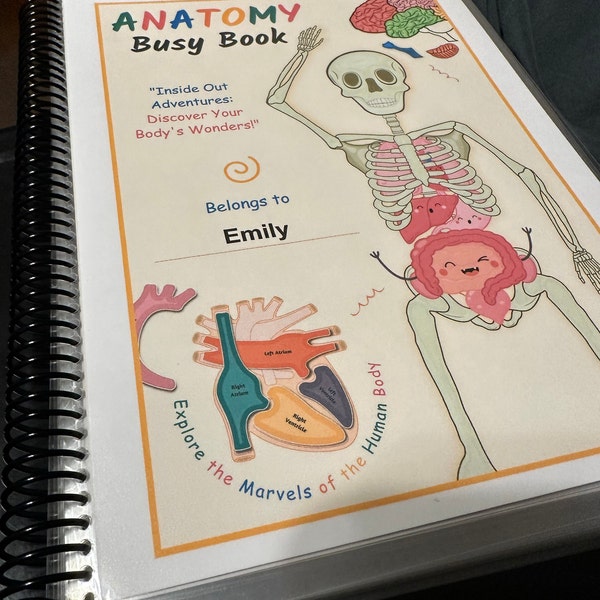 Human Anatomy Busy Book PRINTABLE Human Body Worksheets | Preschool ...