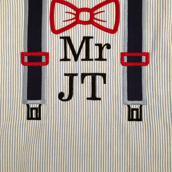 Suspenders Applique Design. Suspenders Embroidery Design. Embroidery ...