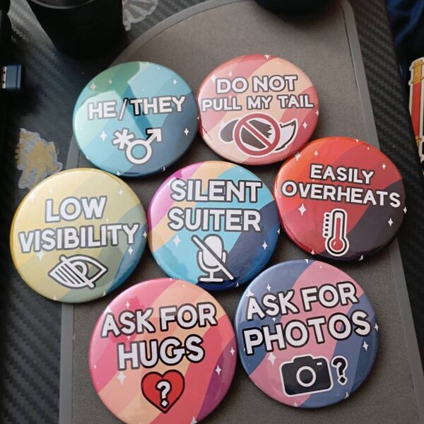 Fursuit & Cosplay Awareness Button Badges 38mm or 58mm - Etsy