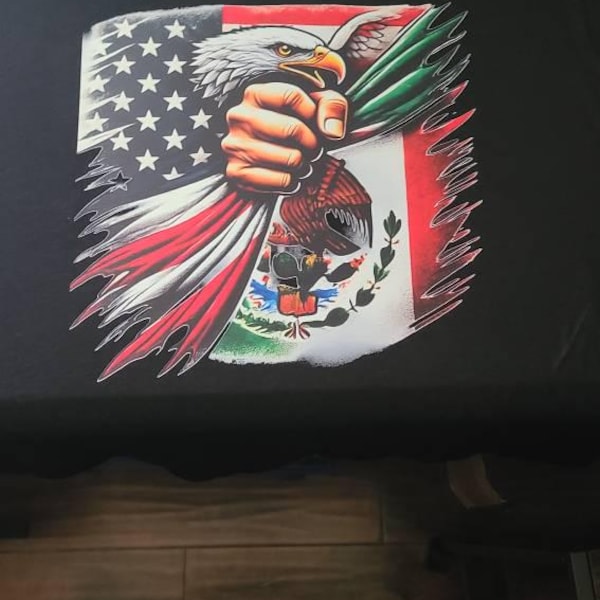 Mexican American Eagle DTF Transfer, Ready to Press DTF - Etsy