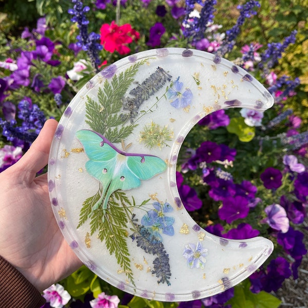 XL 8 Inch Tray Crescent Moon Silicone Mold 1/4in Base+ 1/4in Rim Big ...