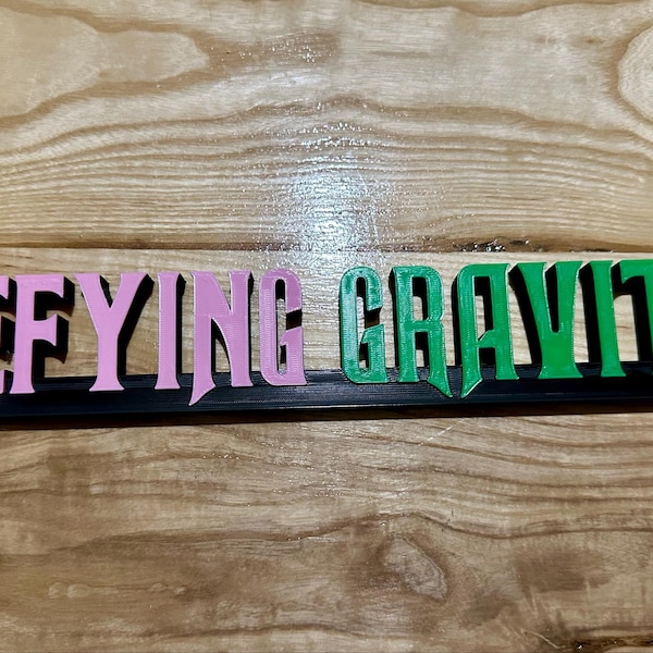 3D Printed Wicked Style Custom Name Plate - Etsy