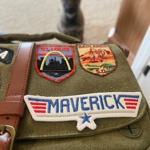 Military Name Tag US Flag Star Air Force Personalized Iron on Patch ...