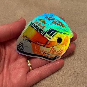 Max Verstappen World Champion 2023 Holographic Mini Helmet Formula One ...