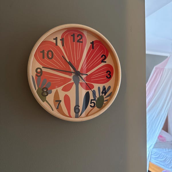 Personalized Sage Wall Clock Sage Green Clock Minimalist Clock Family ...