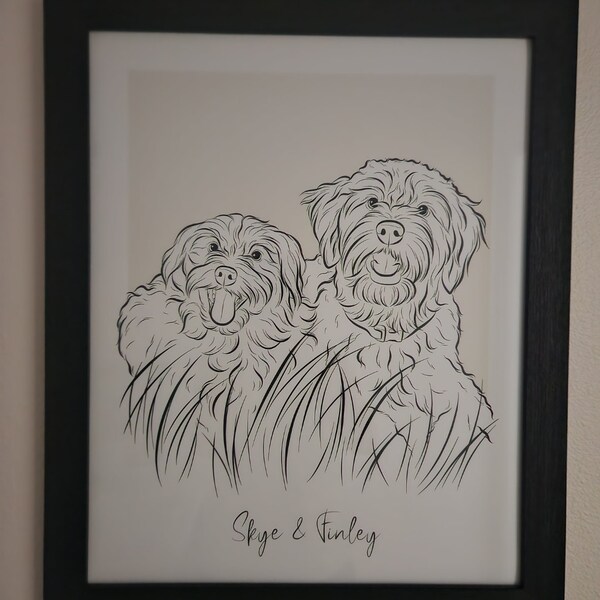 Brother Print, Brother Little Brother Line Art, Brothers Gift, Family ...