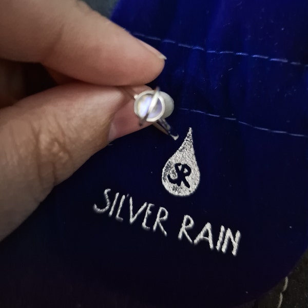 Sterling Silver Rotatable Planet Ring, Fidget Ring, Adjustable Size ...