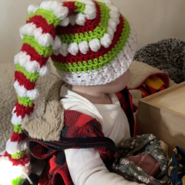 EASY CROCHET PATTERN - Elf Hat - Christmas Hat - Yuletide Elf Hat ...