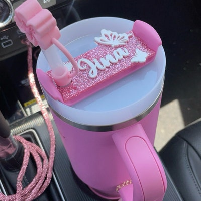 Stanley Tumbler Personalized Butterfly Name Plate for Stanley Tumbler ...