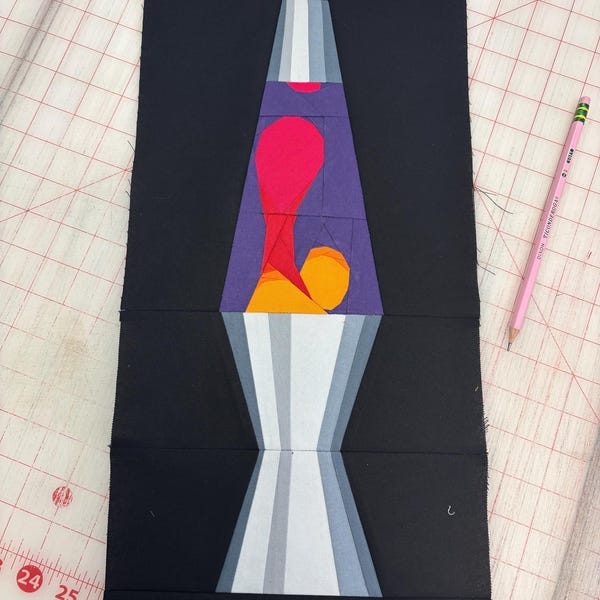 Lava Lamp Fpp--paper Piecing Quilt Block Pattern - Etsy