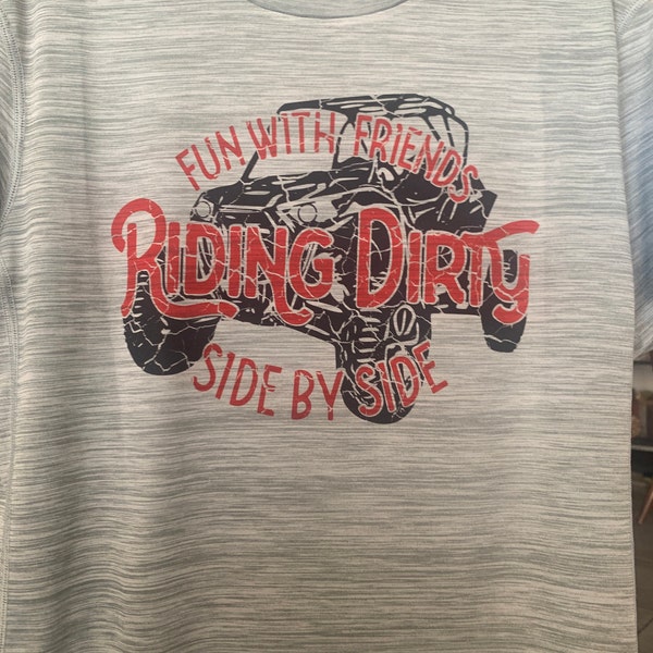 Rzr XP 1000 RED Side by Side Peace Love Ride Ladies Bleached T Shirt ...