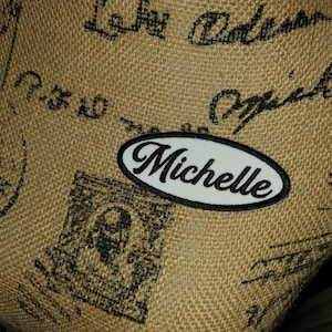 Custom Vintage Style Name Tag-choice of Color - Etsy