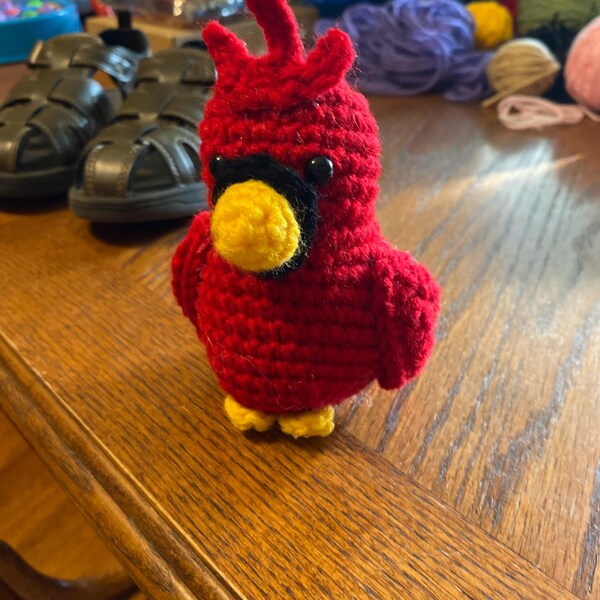 Cardinal Bird Amigurumi Crochet Pattern - PDF Digital File Tutorial - Etsy