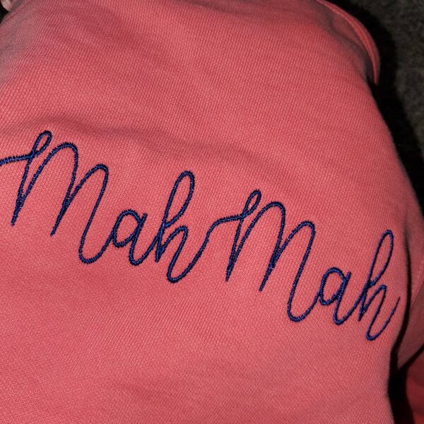 Monogram Comfort Colors Crewneck - Embroidered Monogram Sweatshirt - Etsy