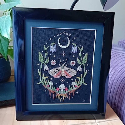 Goat Skull Cross Stitch Snake Cross Stitch Witchy Baphomet Satanic ...