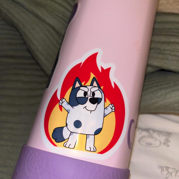 Muffin, Rage, Toddlers, Bluey, Stickers, Water-resistant/handwash Only ...