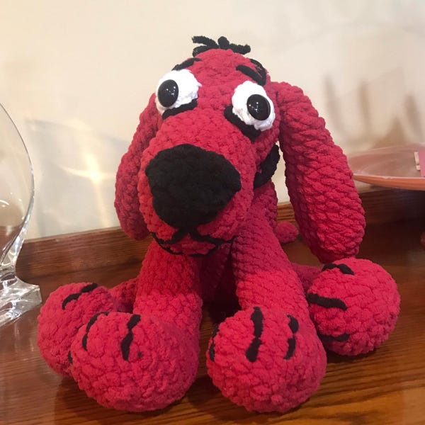 PDF PATTERN: Big Red Dog Crochet Pattern - Etsy