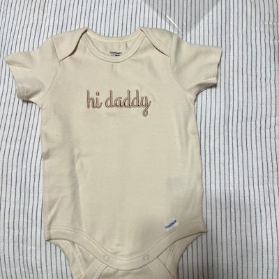 Embroidered Hi Daddy ONESIES® Brand, Hello Daddy ONESIES® Brand Husband ...