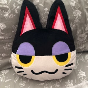 Punchy Animal Crossing Animal Villagers Punchy Cat Pillow New Leaf ...