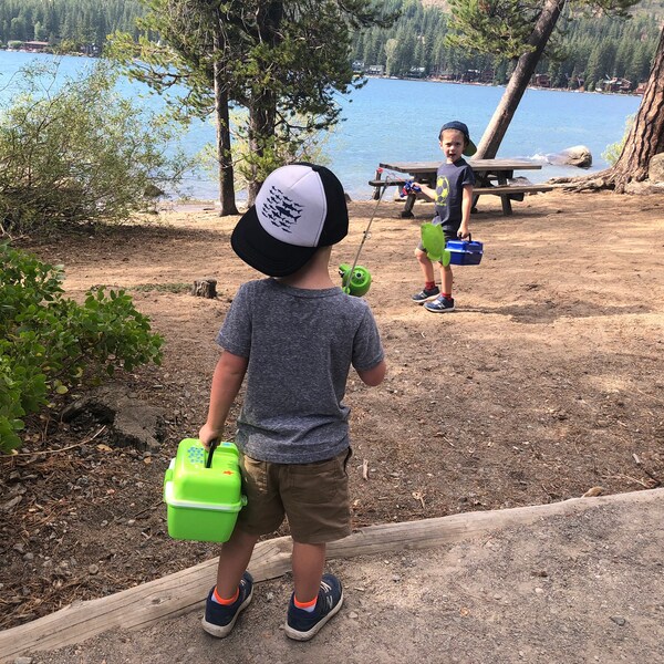 Personalized Kids Tackle Box With Fishing Gear - Etsy