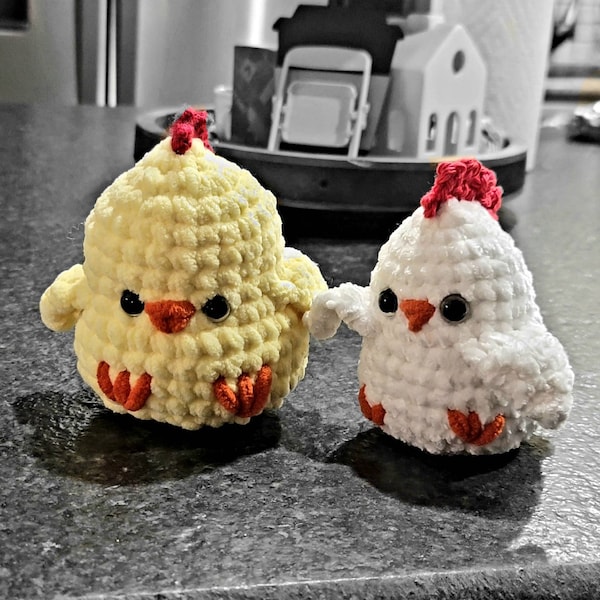 Crochet Chicken Fidget Toy Pattern, DIY Amigurumi Bird Tutorial ...