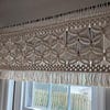 Macrame Valances Two Tone Boho Window Curtain - Etsy