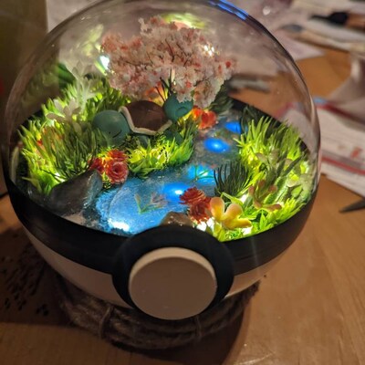 Pokemon Terrarium Extra Large / Bulbasaur/ Pokeball / Diorama - Etsy