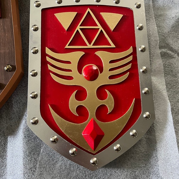 Magical Shield Plaque From Legend of Zelda .... Handmade From Pine ...