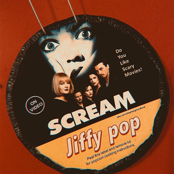Scream Movie Jiffy Pop: Edible Popcorn Snack - Etsy