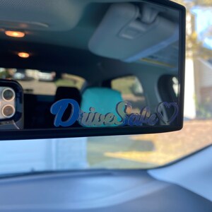 Drive Safe Vinyl Decal for Rear View Mirror - Etsy