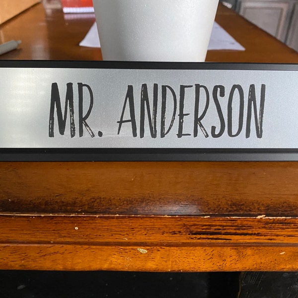 Trendy Teacher Desk Plate | Custom Classroom Decor - Etsy