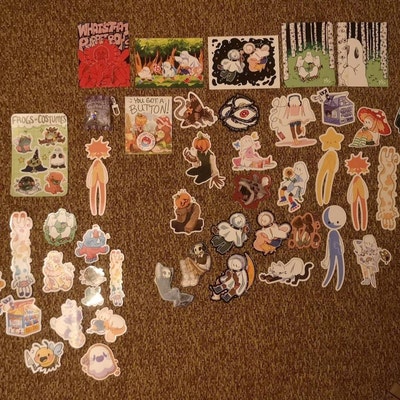 Minimalistic Space People Waterproof Stickers - Etsy