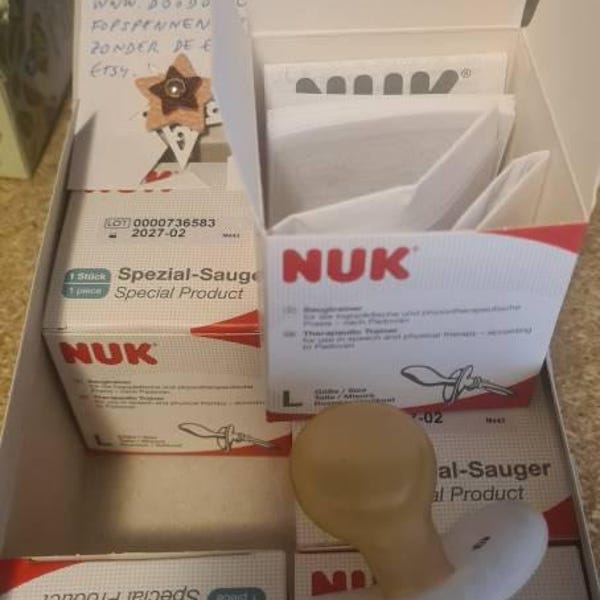 Latex Adult Pacifier - NUK Medic Pro L - Teat Trainer - Spezialsauger ...