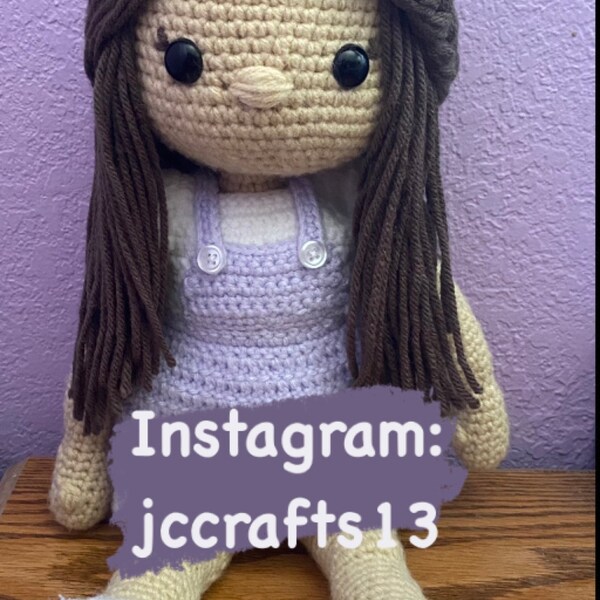 Crochet Doll Pattern, Amigurumi Doll Pattern, 12 Inch Doll Clothes ...