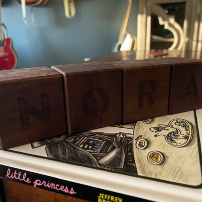 Custom Name Wooden Blocks handmade Personalized Blocks on - Etsy