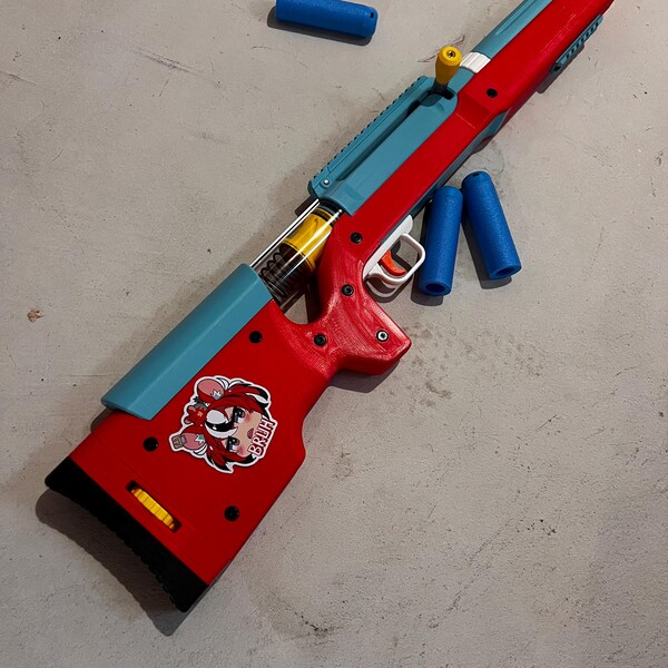 Ranger Heavy NERF Sniper- Mega XL Dart Single Shot Bolt Action Breech ...