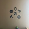 Marvel Avengers Sets of 6 Wood Wall Art , Nursery Wooden Home Decor ...