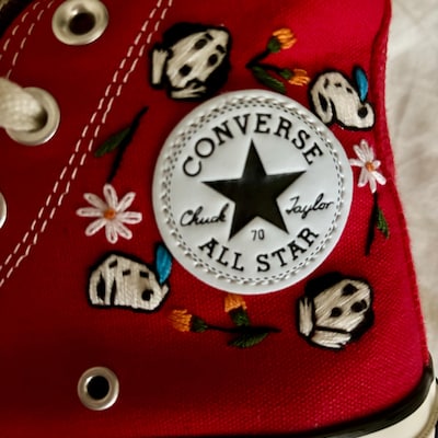 Embroidery Converse LGBT Collection, Customized Rainbow Converse, Hand ...