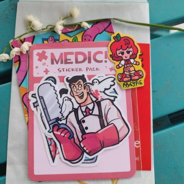 MEDIC! TF2 Vinyl Sticker Pack - Etsy