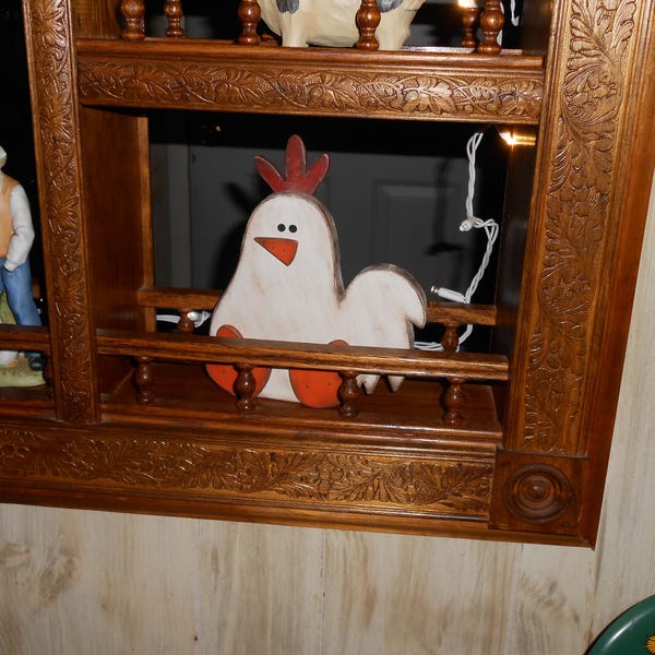 Primitive Wooden Frog - Rustic Frog - Country Decor - Wood Shelf Sitter ...