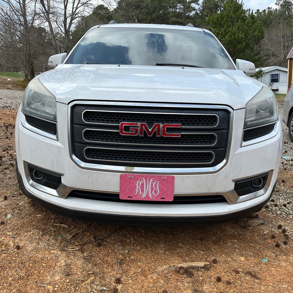 Pink Glitter (effect) Personalized License Plate and Accessories ...