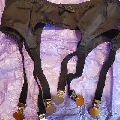 Sturdy Stretch Six Strap Garter Belt W/ Standard Clips - Etsy