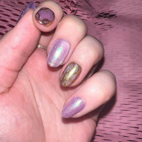 Hexcore Abstract Nails | Arcane Inspired Nails | Gel Nails | - Etsy