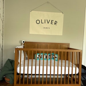 Baby Name Flag Canvas Flag Nursery Name Sign Custom Name - Etsy