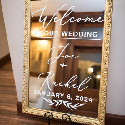 Custom Card Box Vinyl Decal Sticker for Wedding Cards and Gifts Table ...